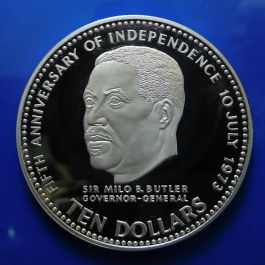 Bahamas 10 Dollars 1978 5th Anniversary of Independence-Sir Milo Butler